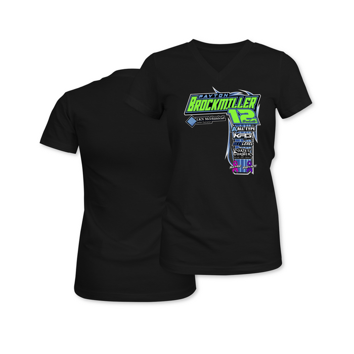 Payton Brockmiller Black 2025 Crew V-Neck